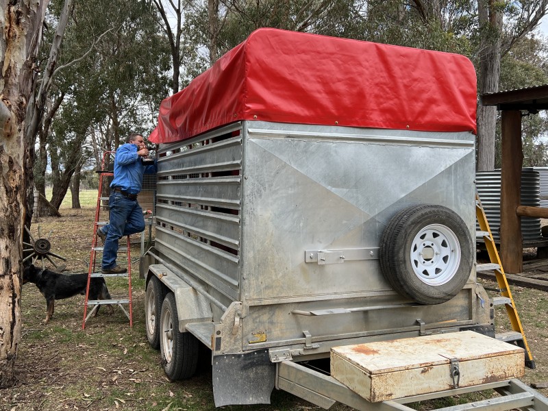 PVC Livestock Trailer Cover