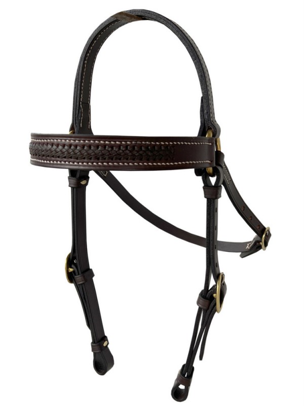 Deluxe Braided Leather Bridle - FULL