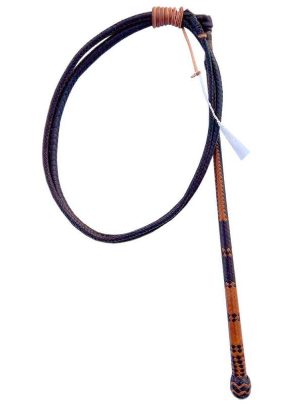 Kangaroo Hide Whip - Two tone